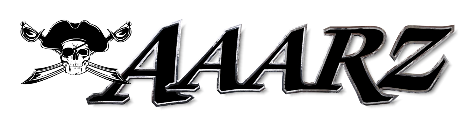 Jolly Roger boat lettering.