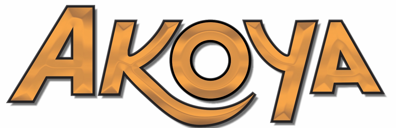 Akoya boat lettering.