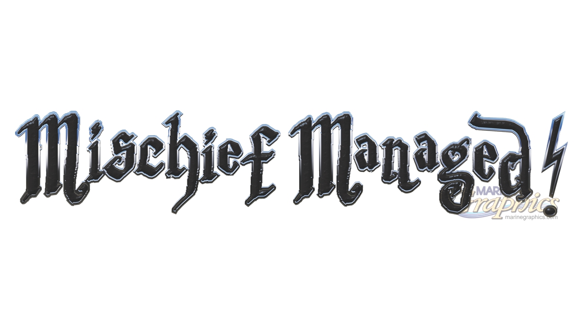 Mischief Managed - boat graphics - Boat Lettering