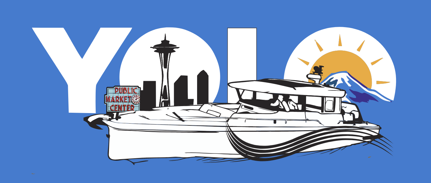 YOLO boat graphics - Boat Lettering